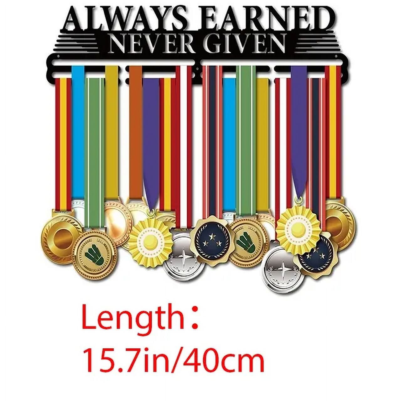 RUNNER MALE/ FEMALE Medal Hanging Race Medal Display BORN to RUN Holder ...