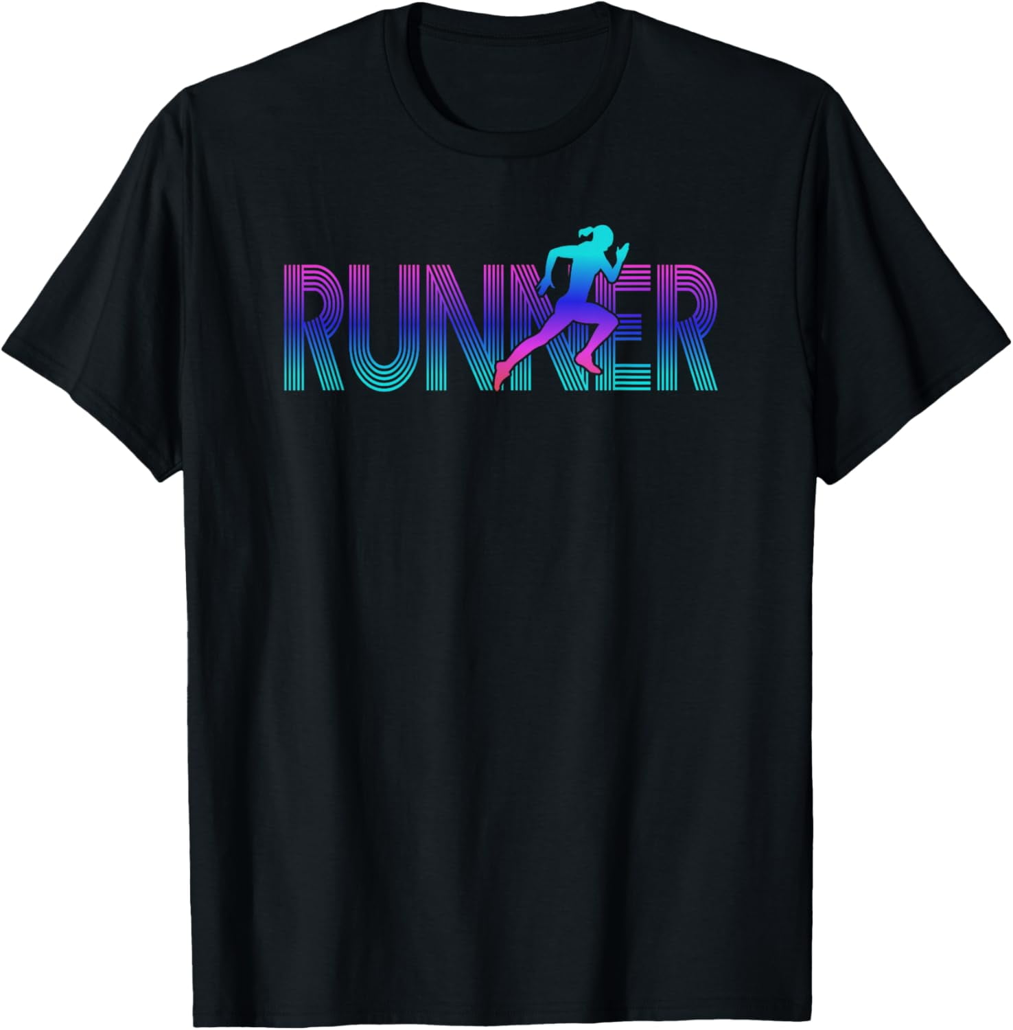 RUNNER Track & Field Cross Country Female Marathon Running T-Shirt ...