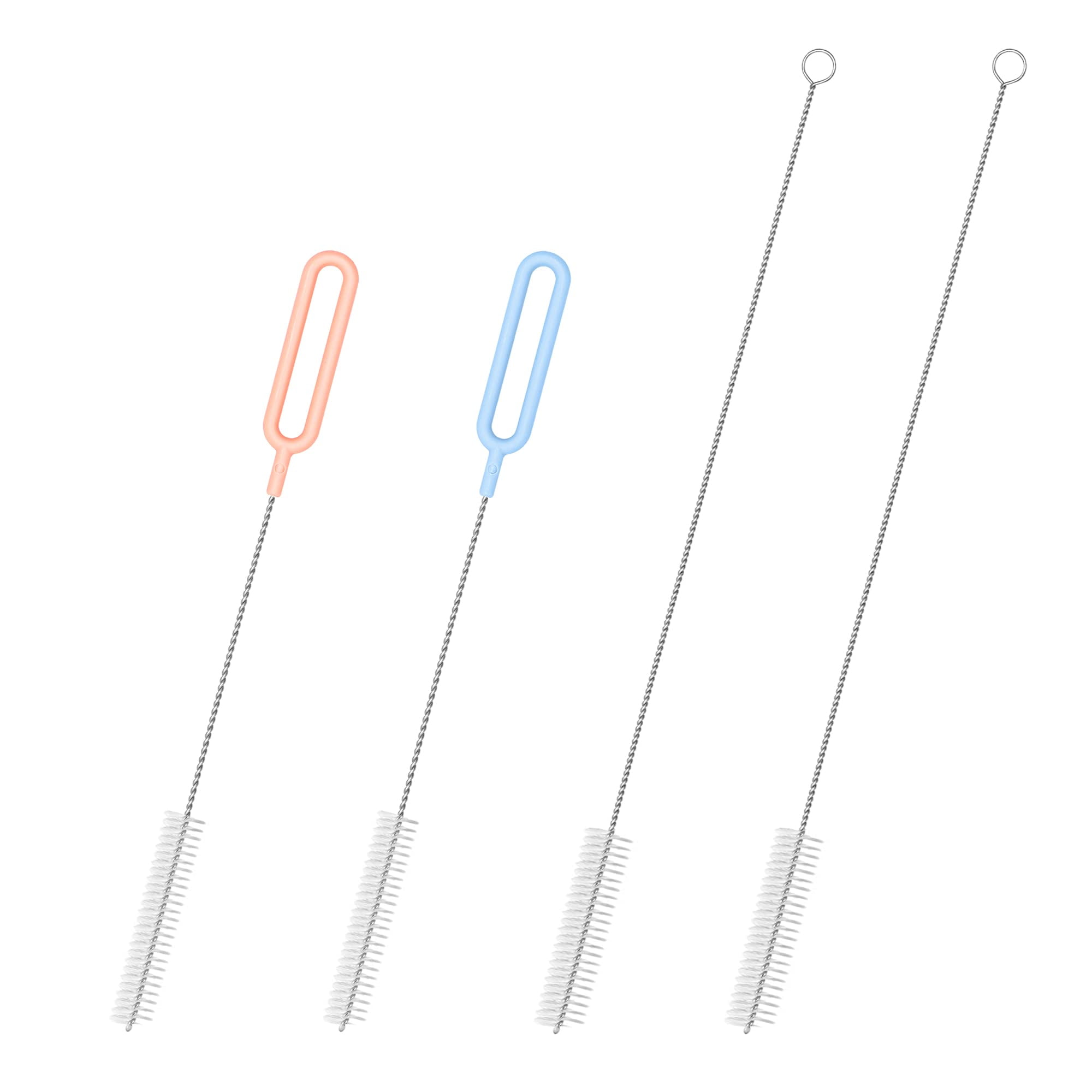 RUNNING-WATER Straw Cleaner Brush Set, 4-Piece Extra Long Colorful ...