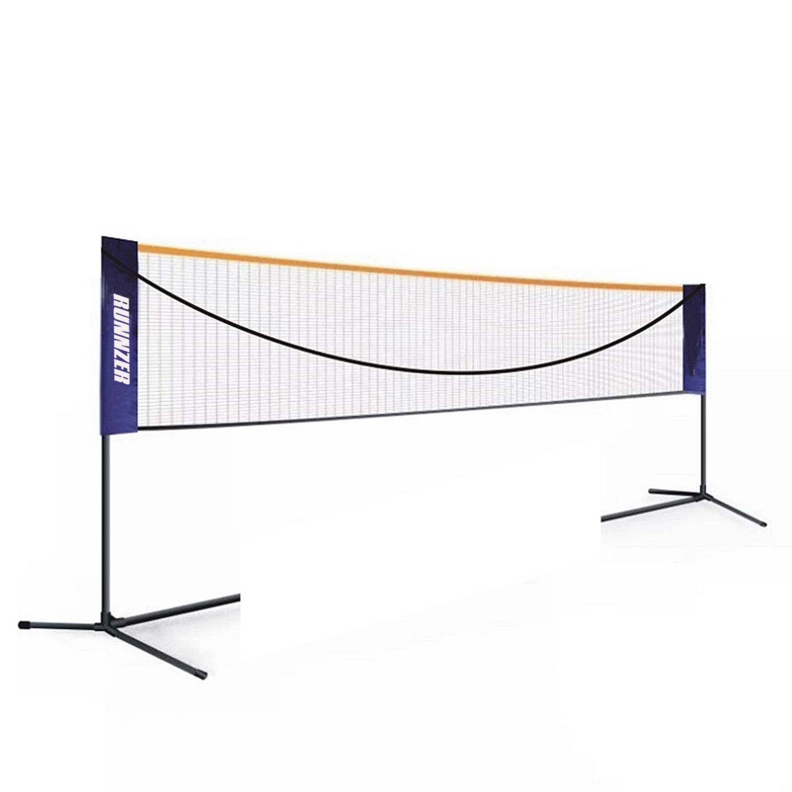 RUNNZER Portable Badminton Net Set, Adjustable Height Tennis Net, Kids ...