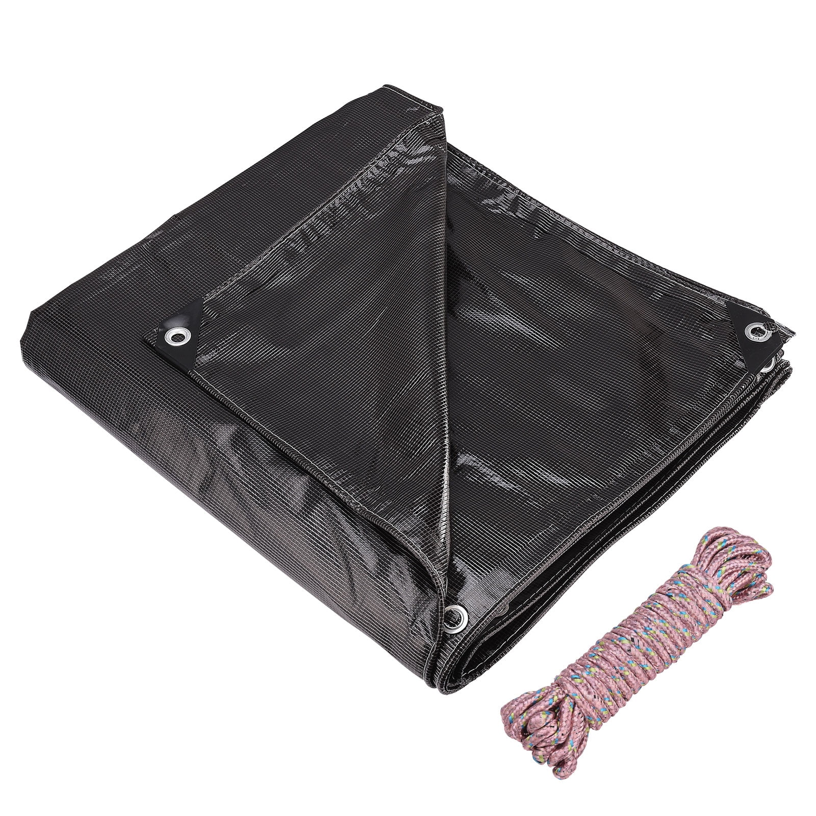 RUNOLIG Black Rain Tarpaulin,Durable Heavy Duty Waterproof Tarps,60% ...