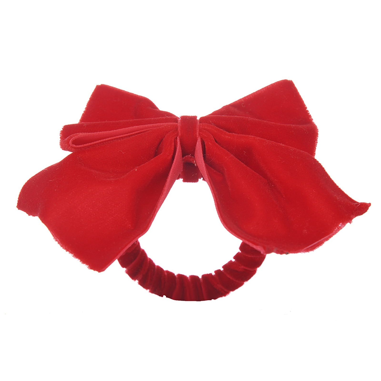 RUNOLIG Christmas Napkin Rings,4pcs Red Bow Napkin Holder Rings For ...