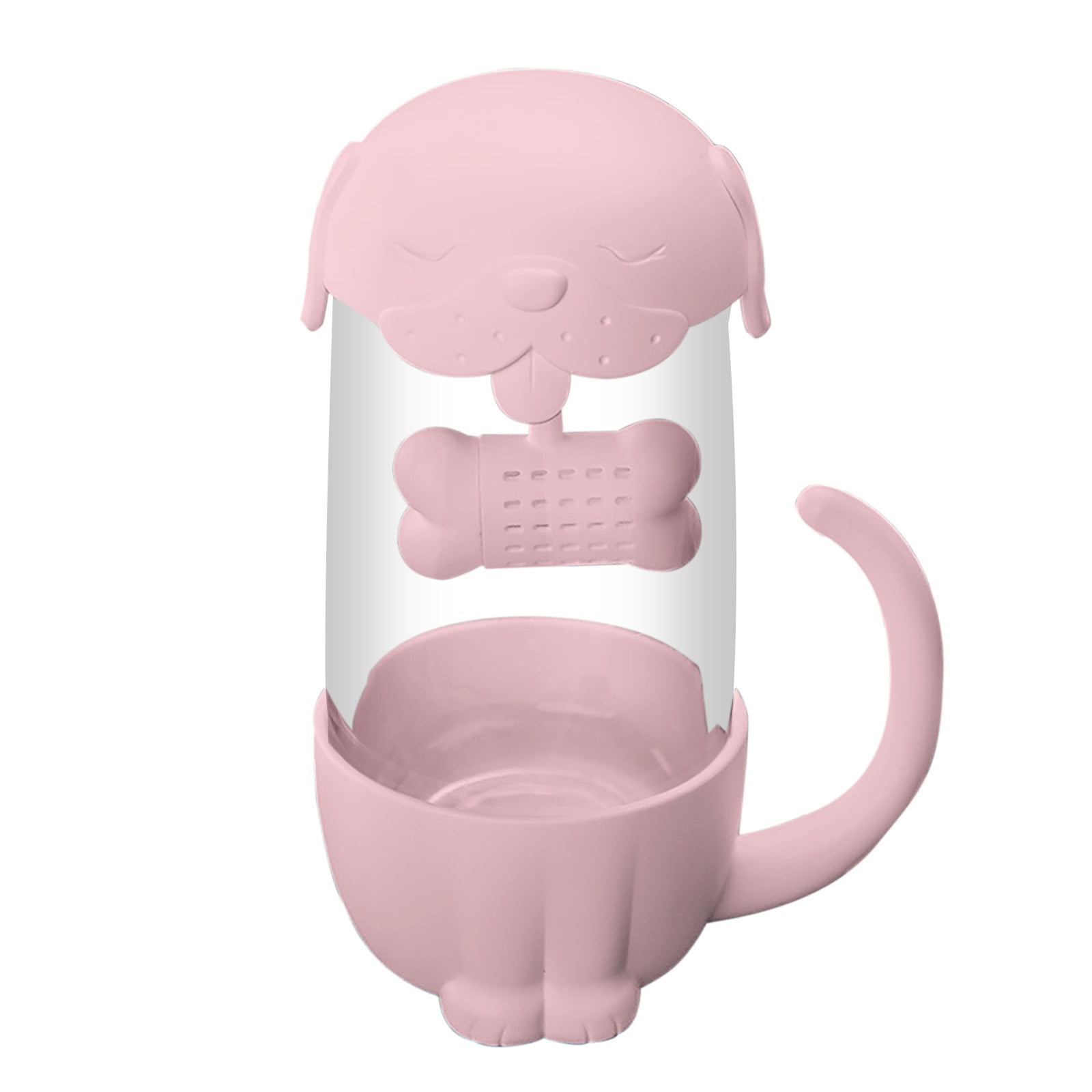 RUNOLIG Reative Cat&Dog Tea Infuser Cup With Lid,300ml Portable ...