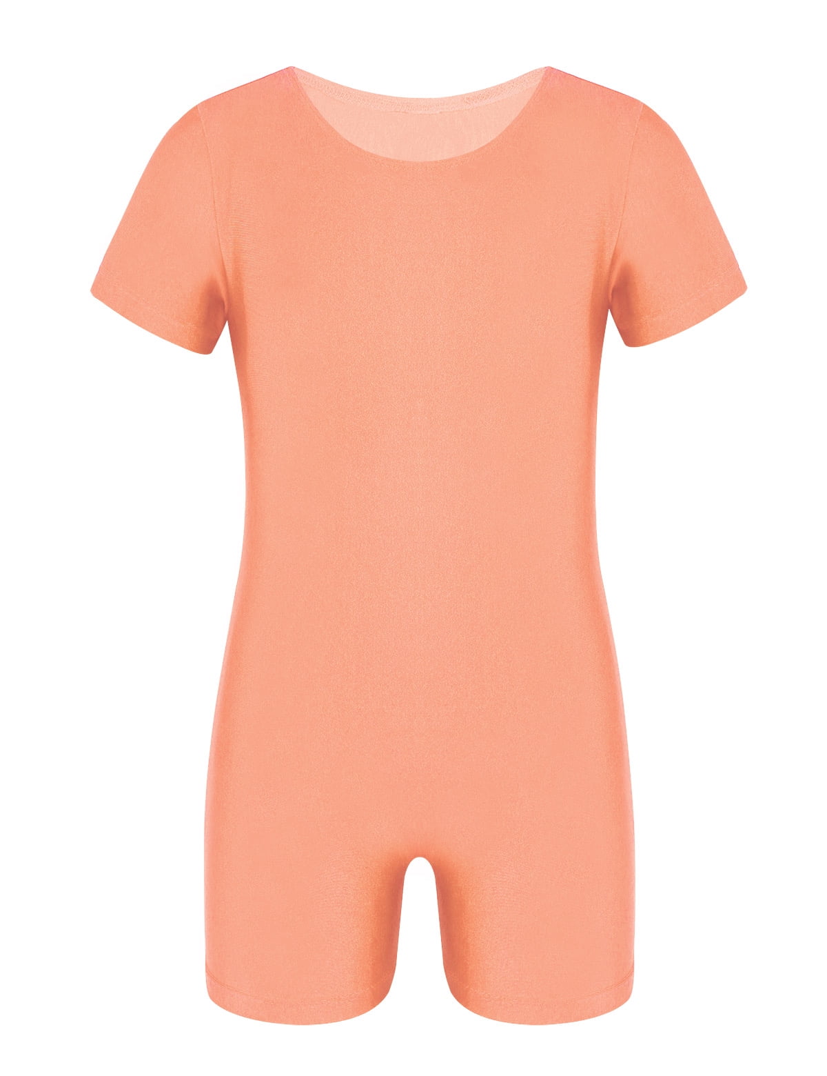 RUNQHUI Boys Girls Basic Short Sleeve Gymnastic Ballet Dance Leotard ...