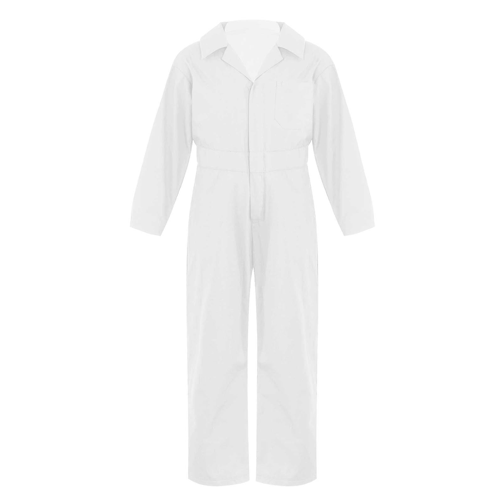 RUNQHUI Kids Boys Mechanic Costume Halloween Cosplay Coverall Flight ...