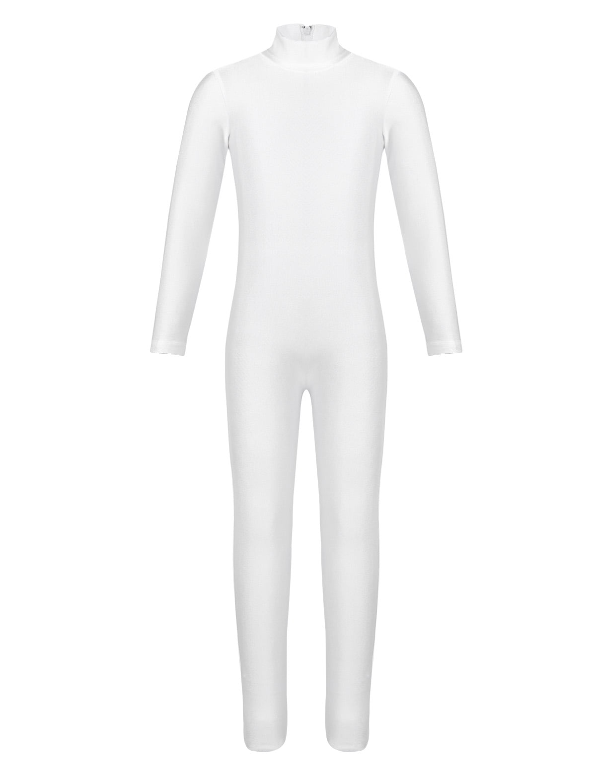 RUNQHUI Kids Girls Long Sleeves Ballet Dancewear Catsuit Unitard ...