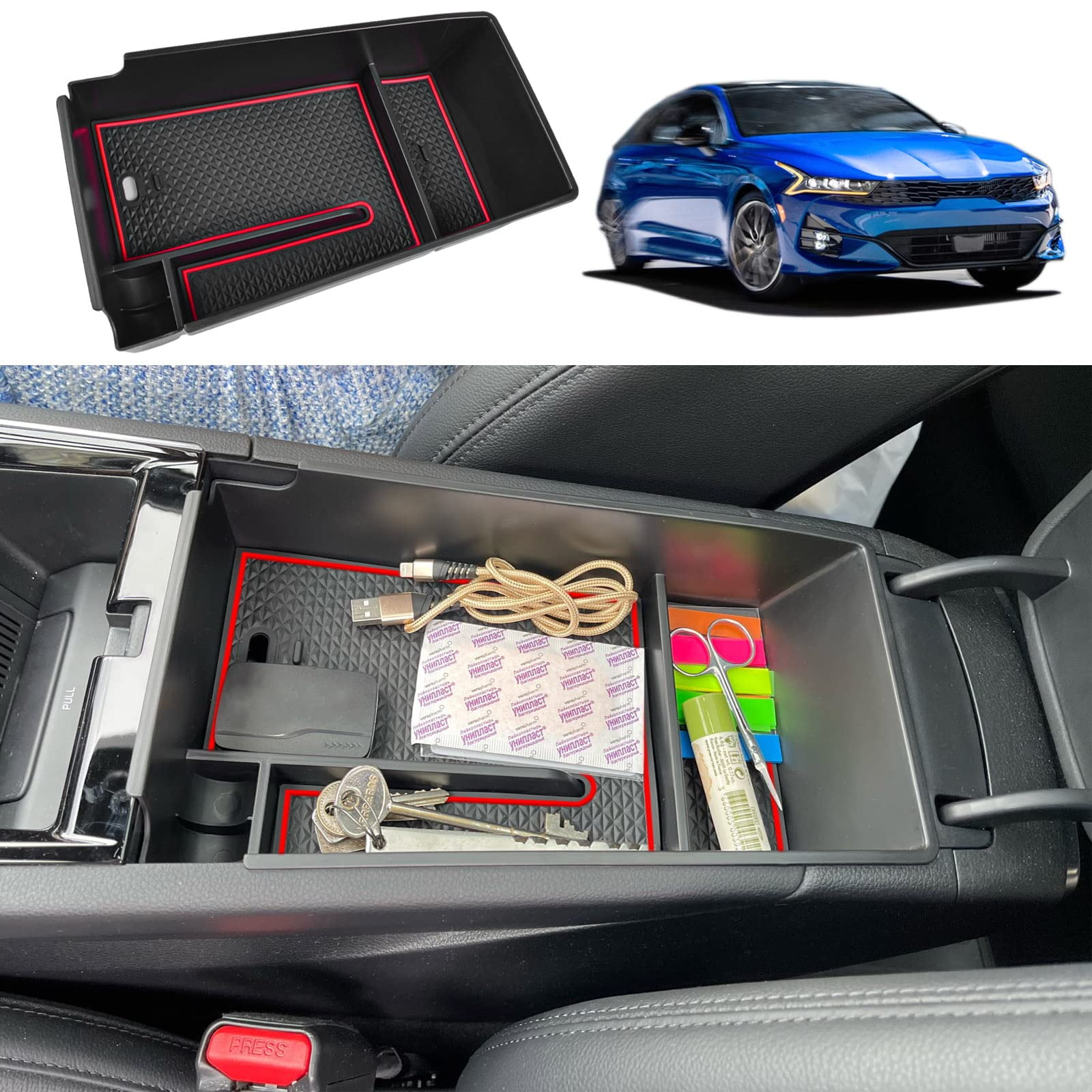 RUNROAD Center Console Organizer ZS23 Compatible with 2021 2022 2023 ...