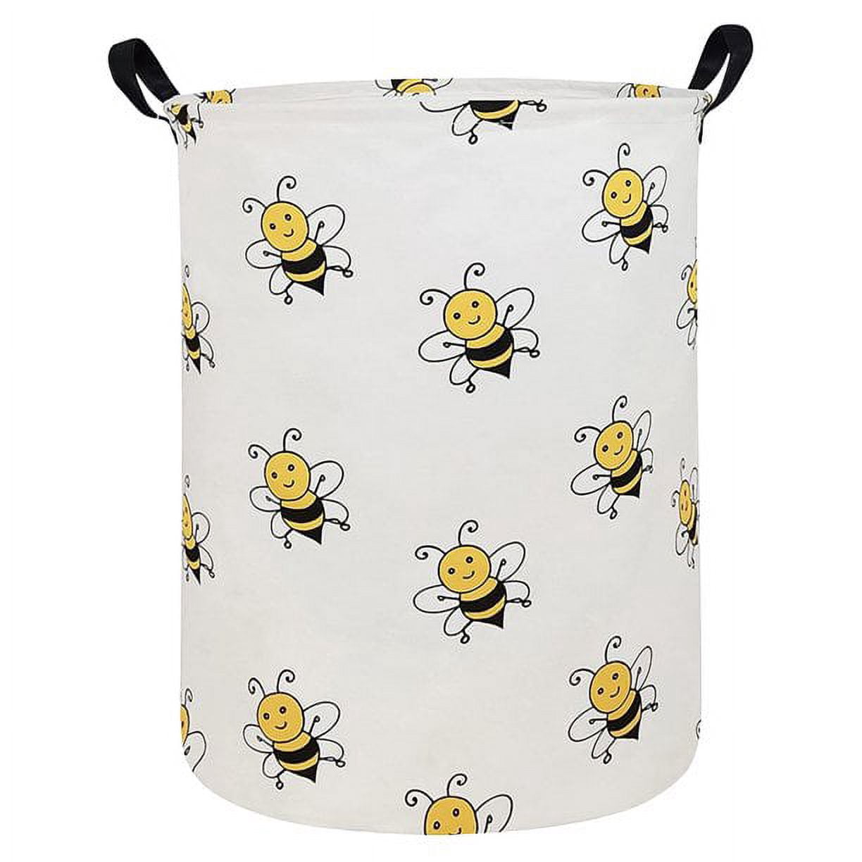 RUNRONG Storage Basket, Folding Fabric Finishing Basket with Handle ...