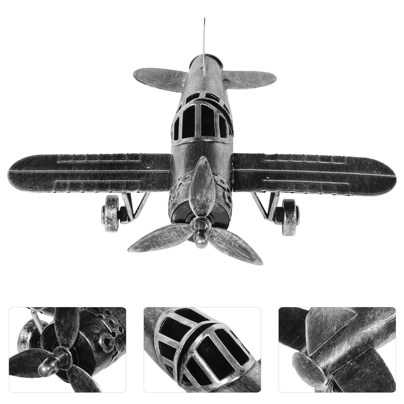 RUNROTOO 1 Pc Retro Metal Simulation Aircraft Retro Style For ...