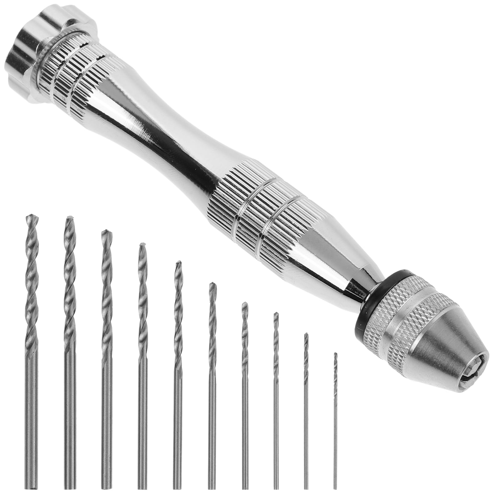 RUNROTOO 1 Set Manual Work Drills for Wood Plastic Olive Nut Small ...
