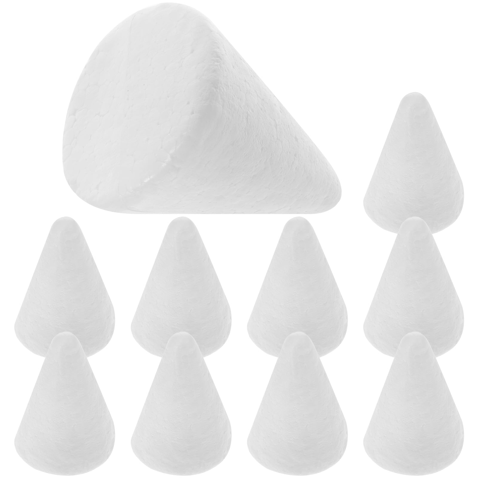 RUNROTOO Children Cone Craft White Foam 10Set 4x2.8in - Walmart.com