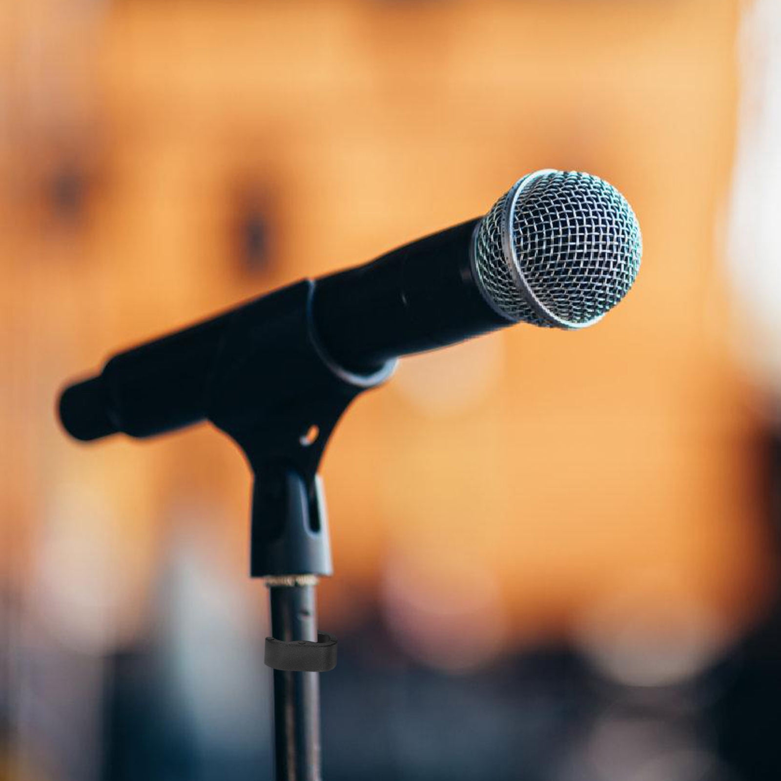 RUNROTOO 10Pcs Microphone Stand Cable Clips Black Plastic Mic Hanger ...