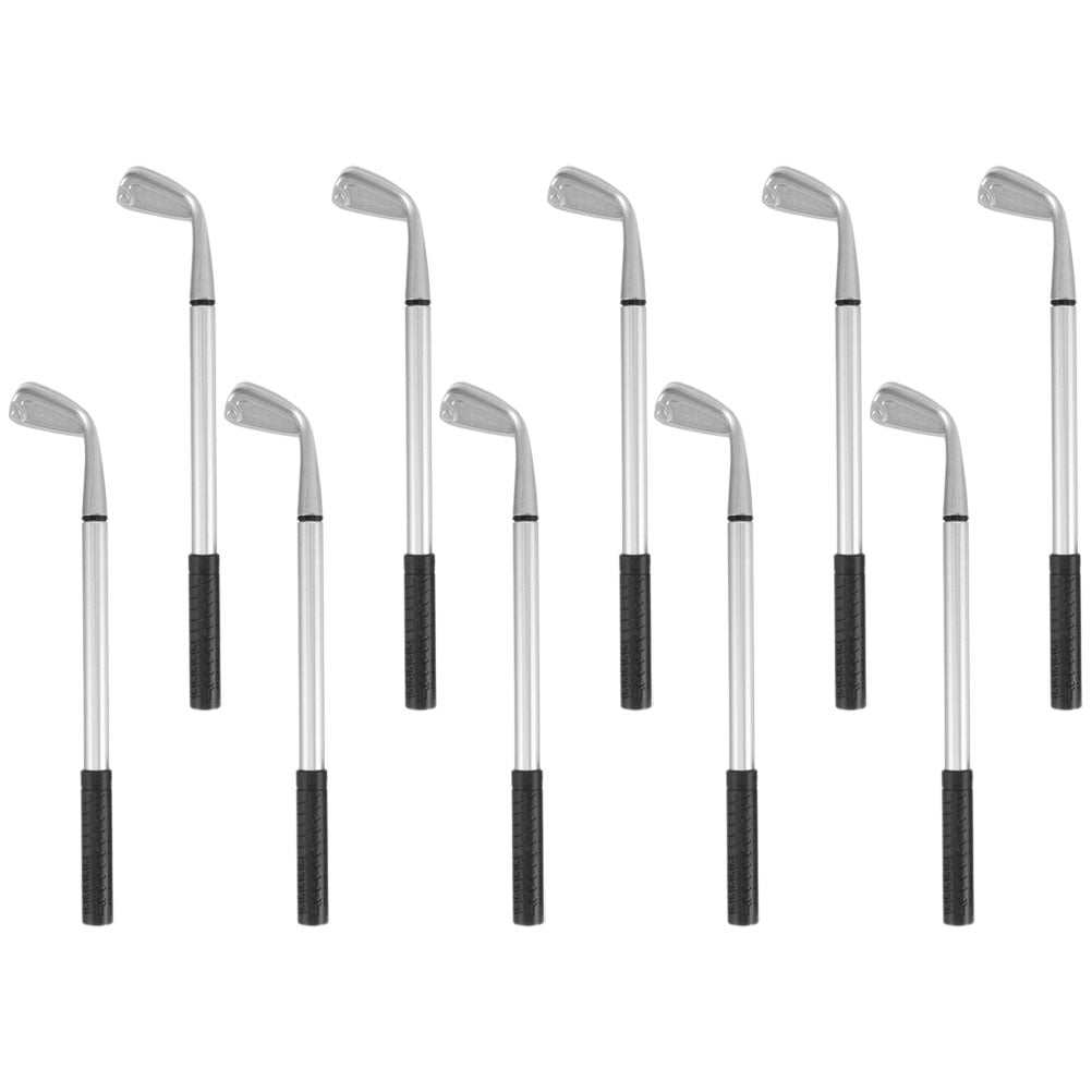 RUNROTOO 10Pcs Multi Color Simulated Golf Club Shape Desktop Pen For ...