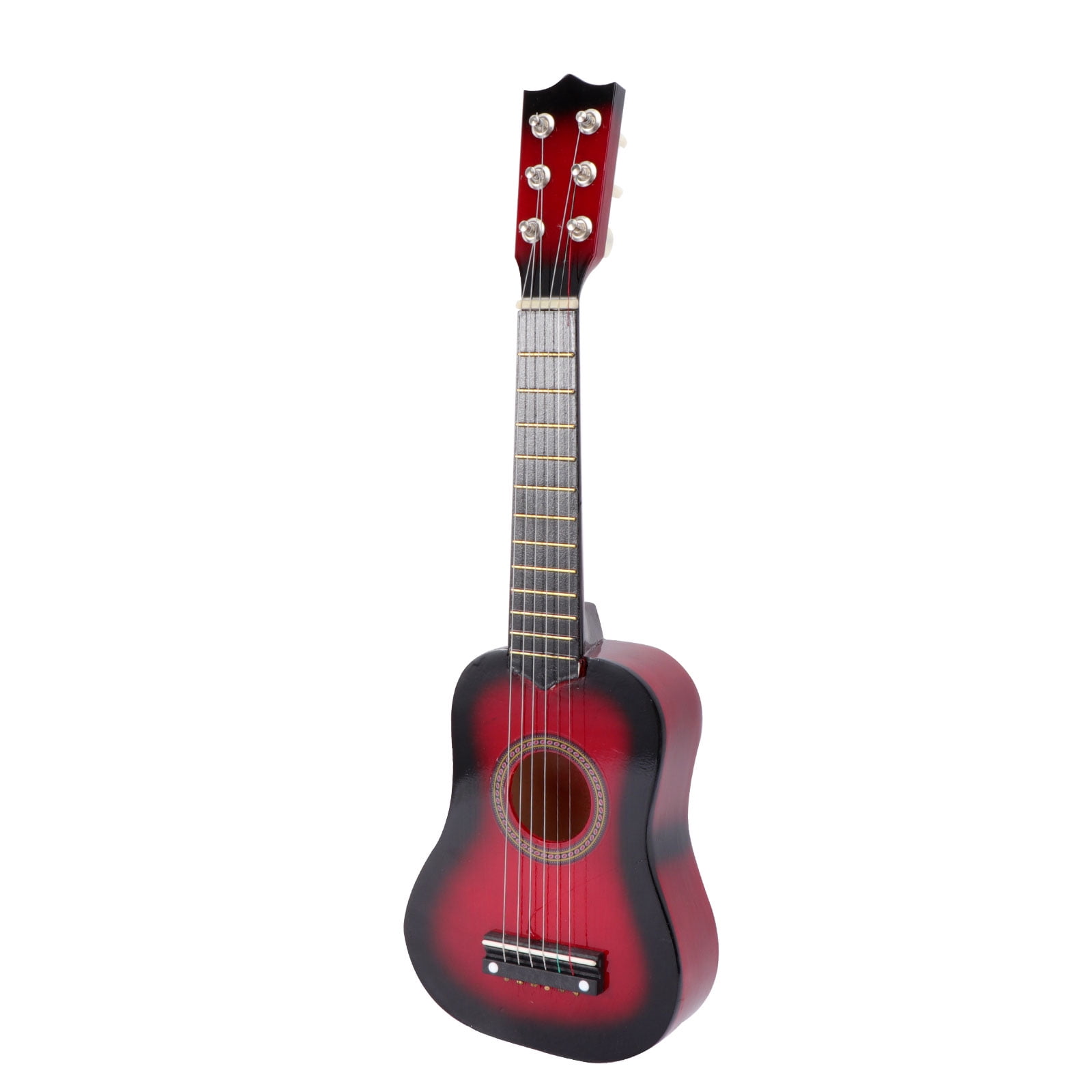 RUNROTOO 1Pack Acoustic Guitar Beginner Child Red Color Small Size ...