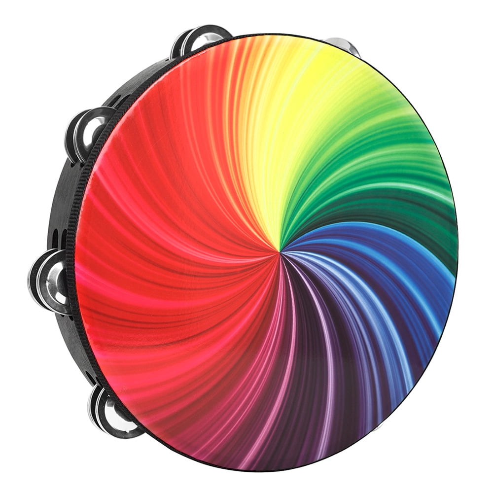 RUNROTOO 1Pack Hand Percussion Instruments Tambourine Hand Drum For ...