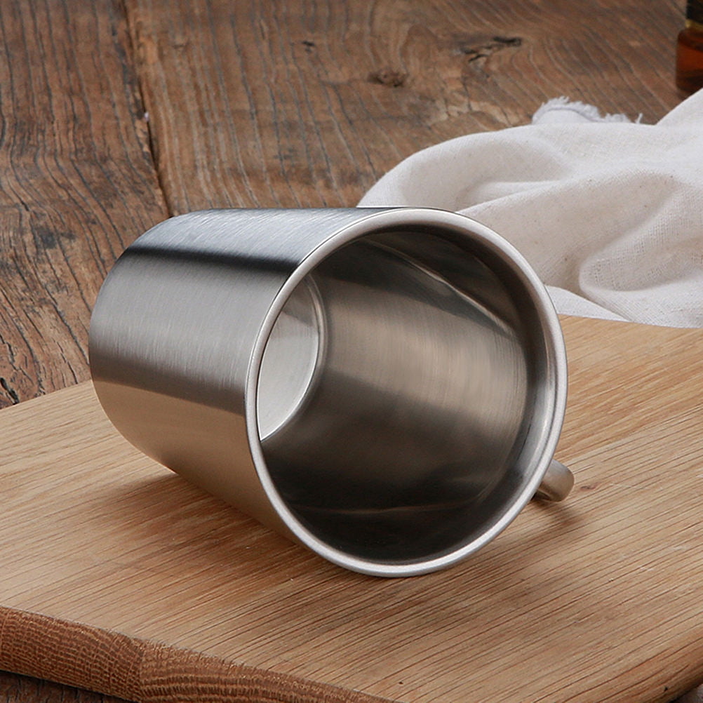 RUNROTOO 1Pack Insulated Cup Silver 10.7X7.8X7.8in 304 Stainless Steel ...