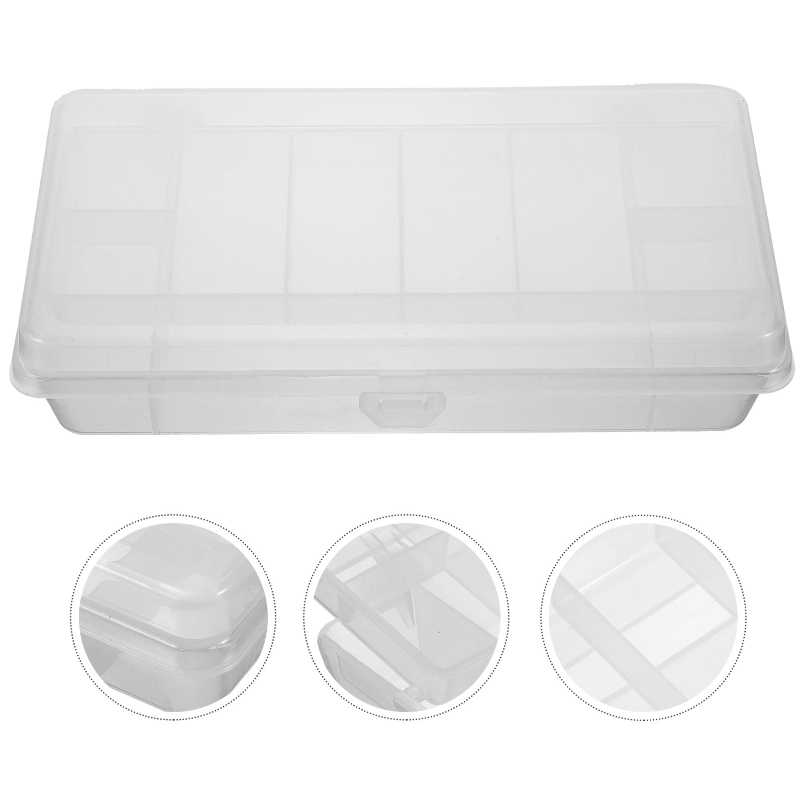 RUNROTOO 1Pack Rectangular Tackle Organizer for Outdoor Fishing with ...