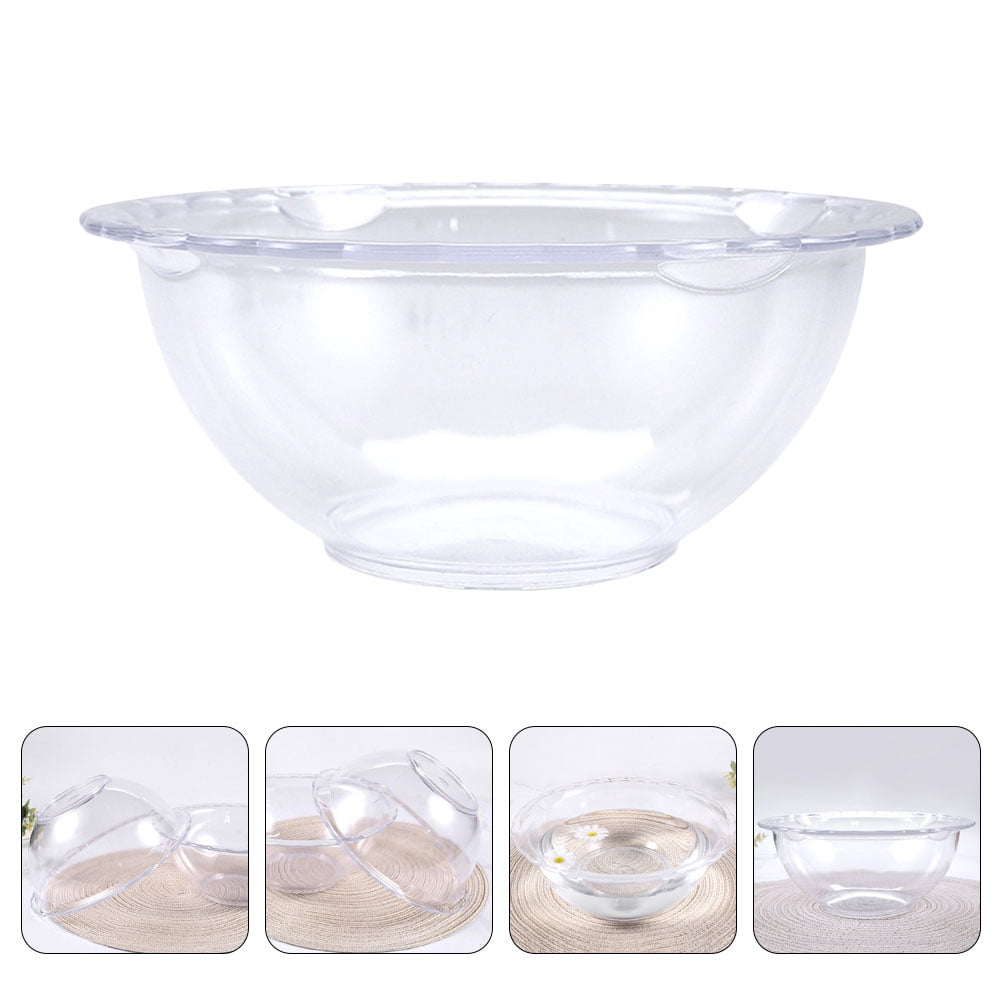 RUNROTOO 1Pack Square PP Cleaning Basin Bowl Transparent for Beauty ...