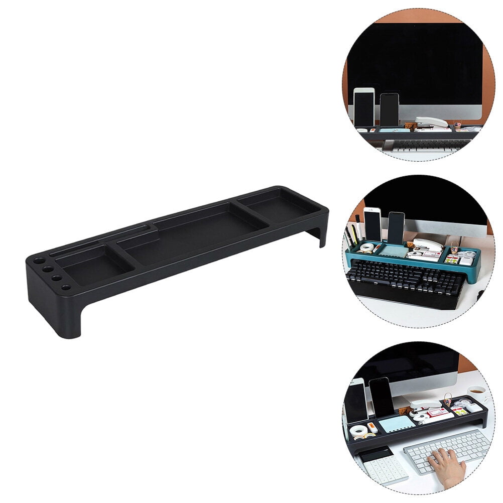 RUNROTOO 1Pack Storage Rack Organizer in Black ABS Material for ...
