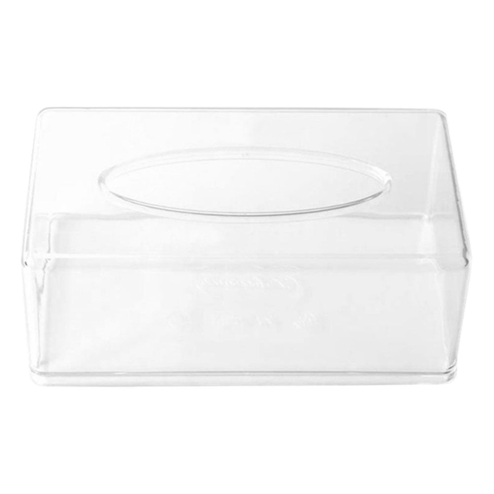 RUNROTOO 1Pack Transparent Tissue Container Rectangular For Bathroom ...