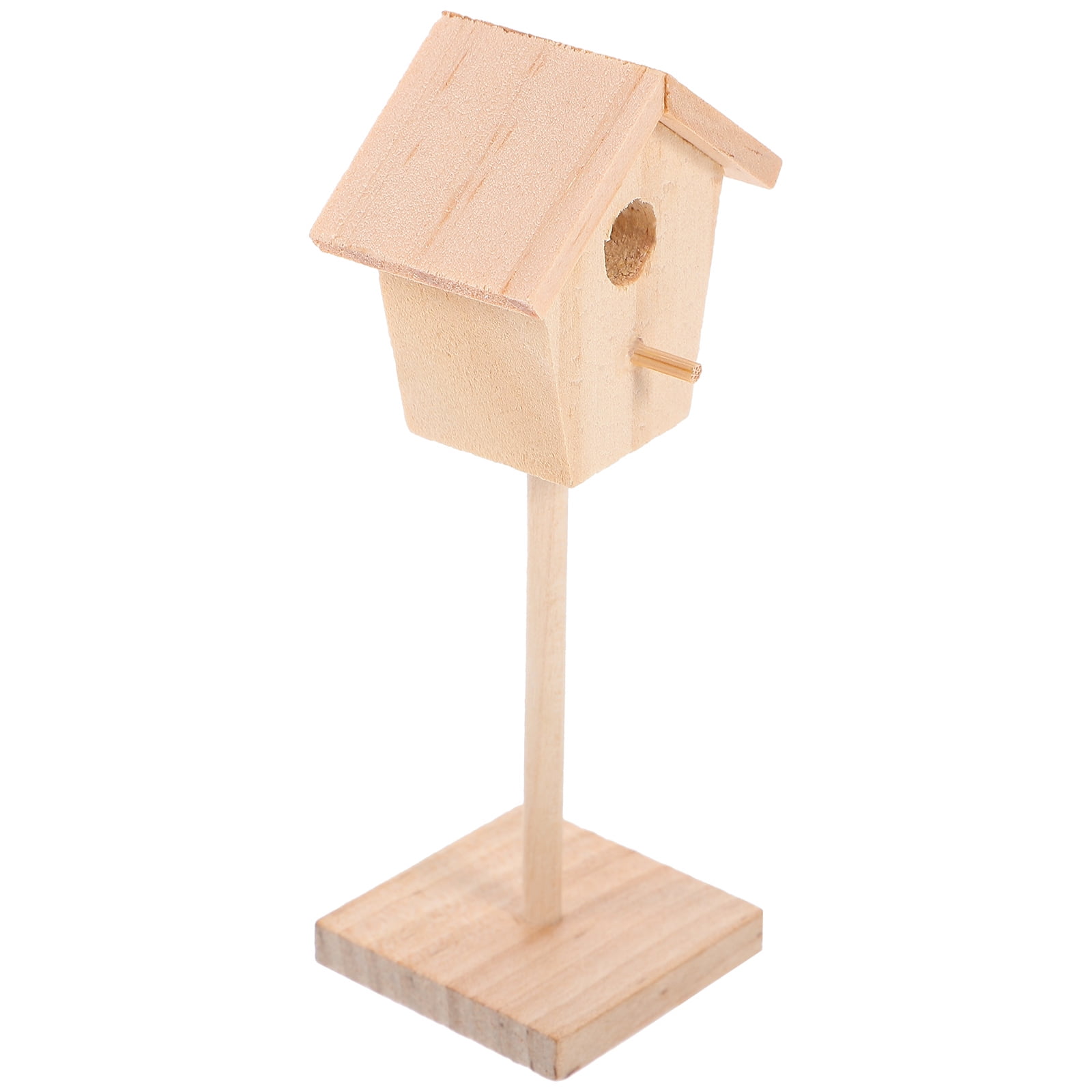 RUNROTOO 1Set Miniature Bird House Tiny Bird House Wooden for DIY ...