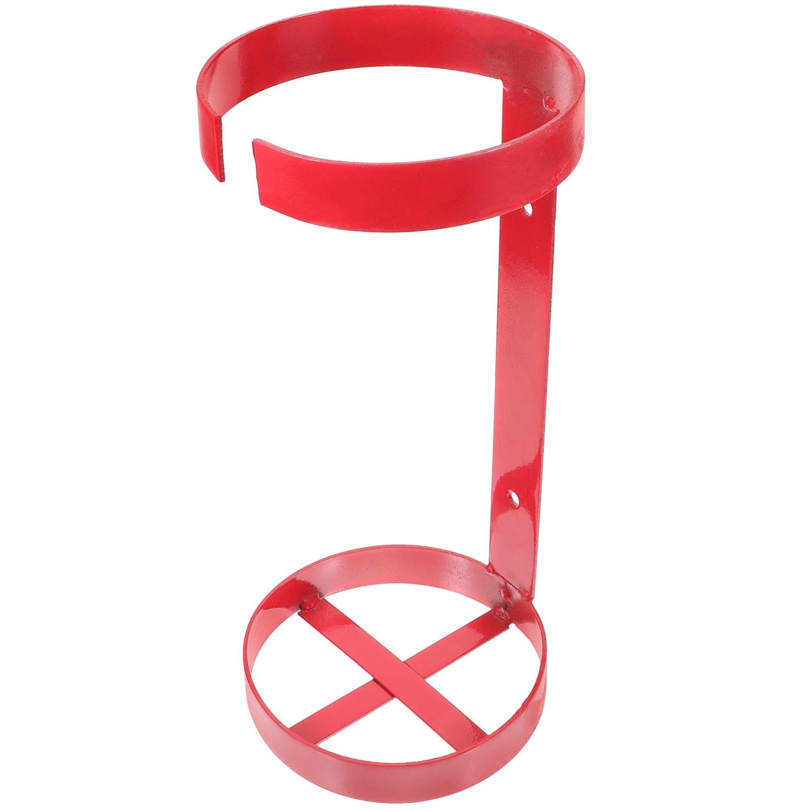RUNROTOO 1Set Wall Mount for Fire Extinguisher Metal Red 14.2x6.5in ...