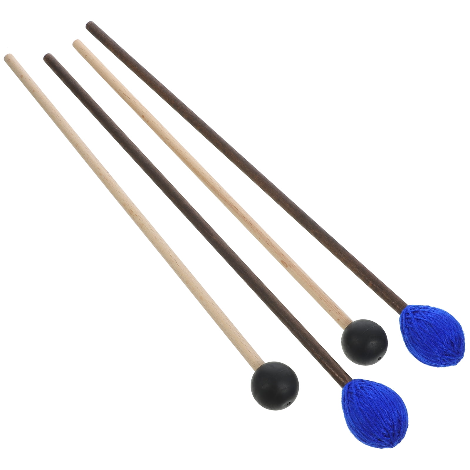 RUNROTOO 2 Pairs Marimba Drumstick Maple Wood Woolen Yarn for ...