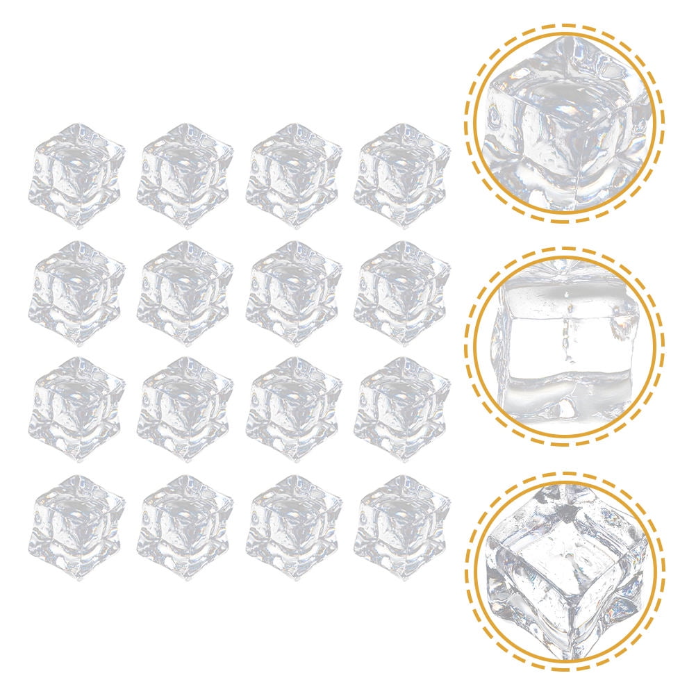 RUNROTOO 200Pcs Artificial Ice Cubes for Decorators and Artists ...