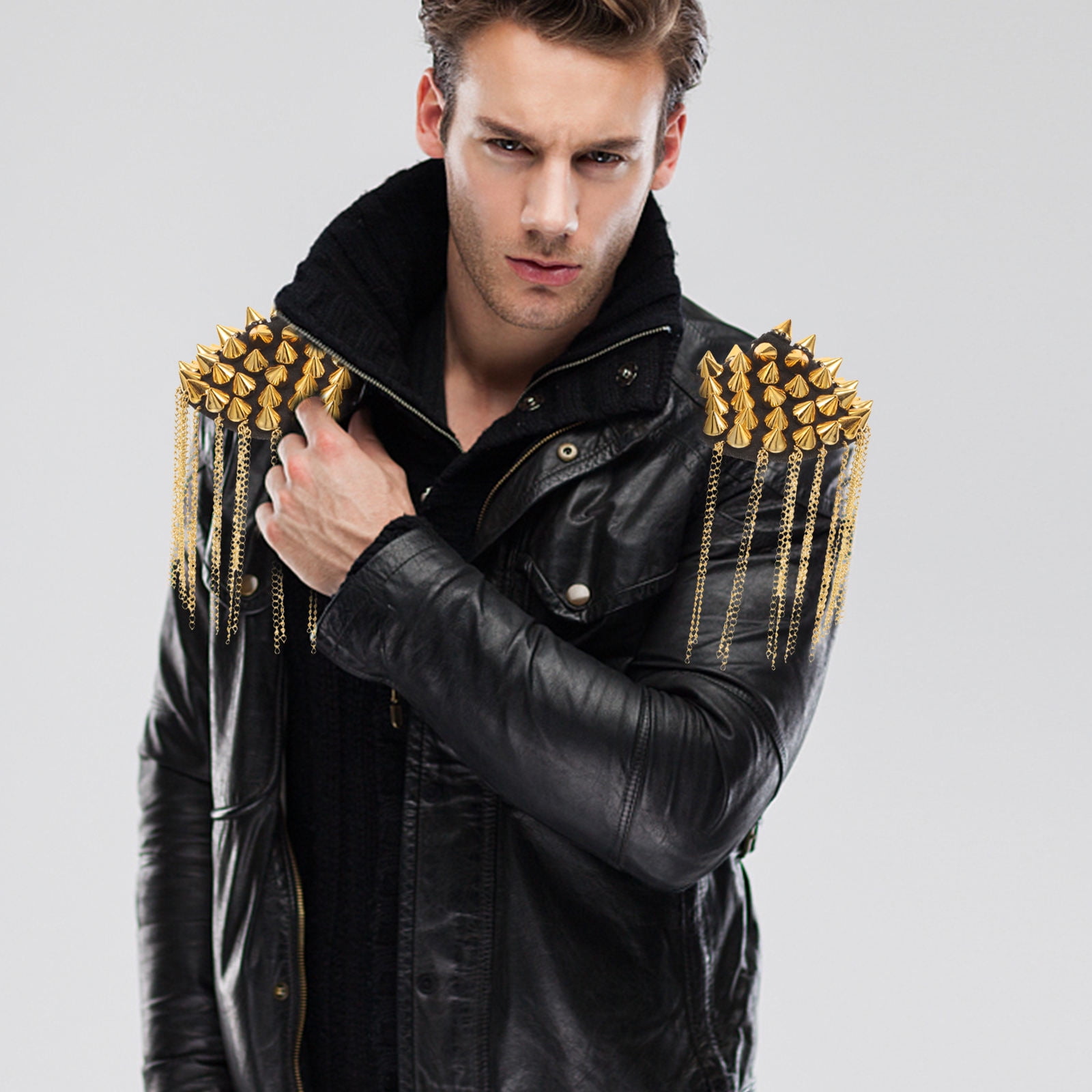 RUNROTOO 2Pcs CCB Iron Cloth Tassel Epaulettes for Shoulder Decoration ...