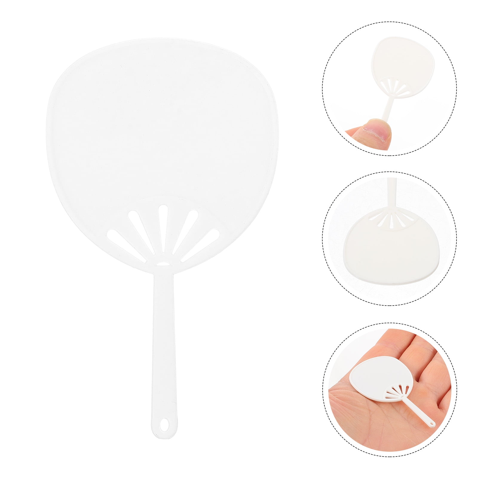 RUNROTOO 2Pcs Mini Hand Fan Portable Diy Painting Fans For Craft ...