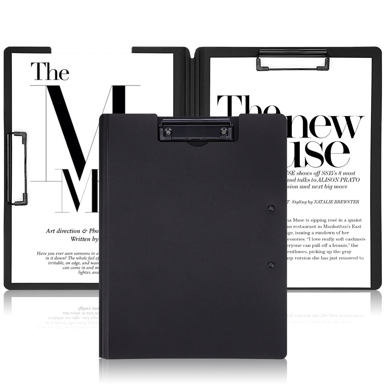 RUNROTOO 2Set Office Clipboard Padfolio with Compartment for File ...