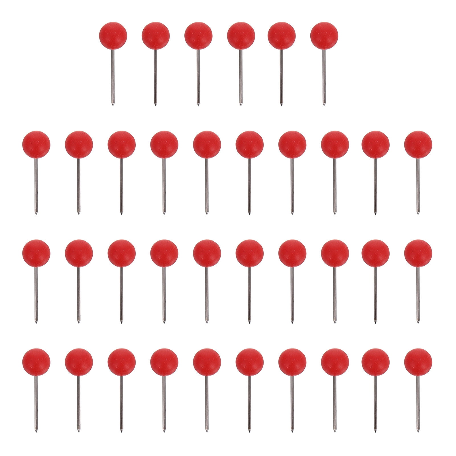 RUNROTOO 300Pcs Red Plastic Thumb Tack Small Marking Pin For Corkboard ...