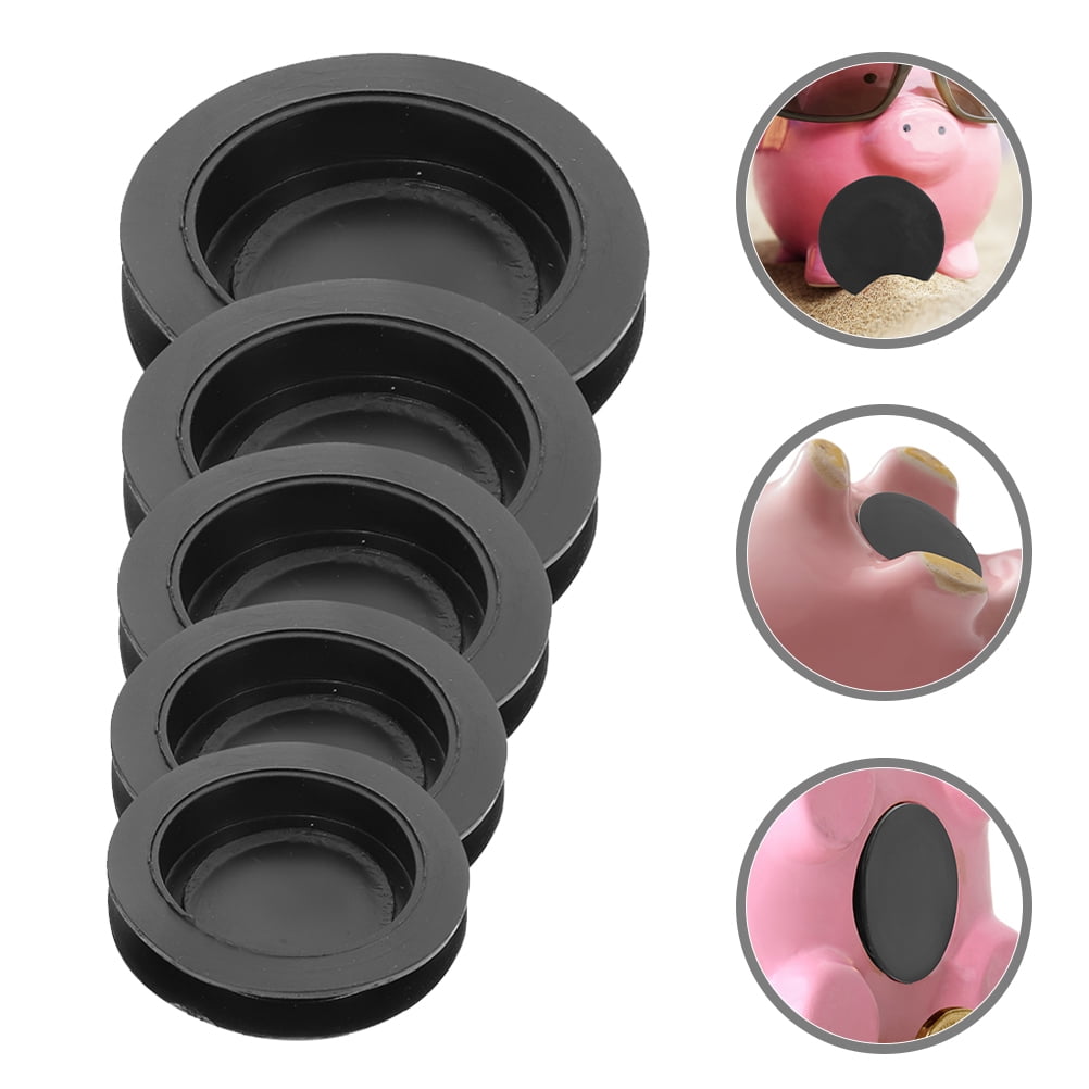 RUNROTOO 40Pcs Piggy Bank Stopper Round Money Box Container Sealing and ...