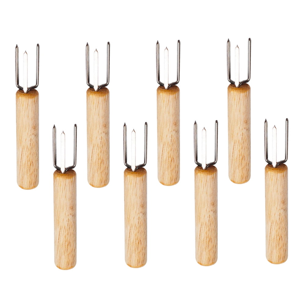RUNROTOO 8Pcs Corn Fork with Stainless Steel for Jam and Corn Anti ...