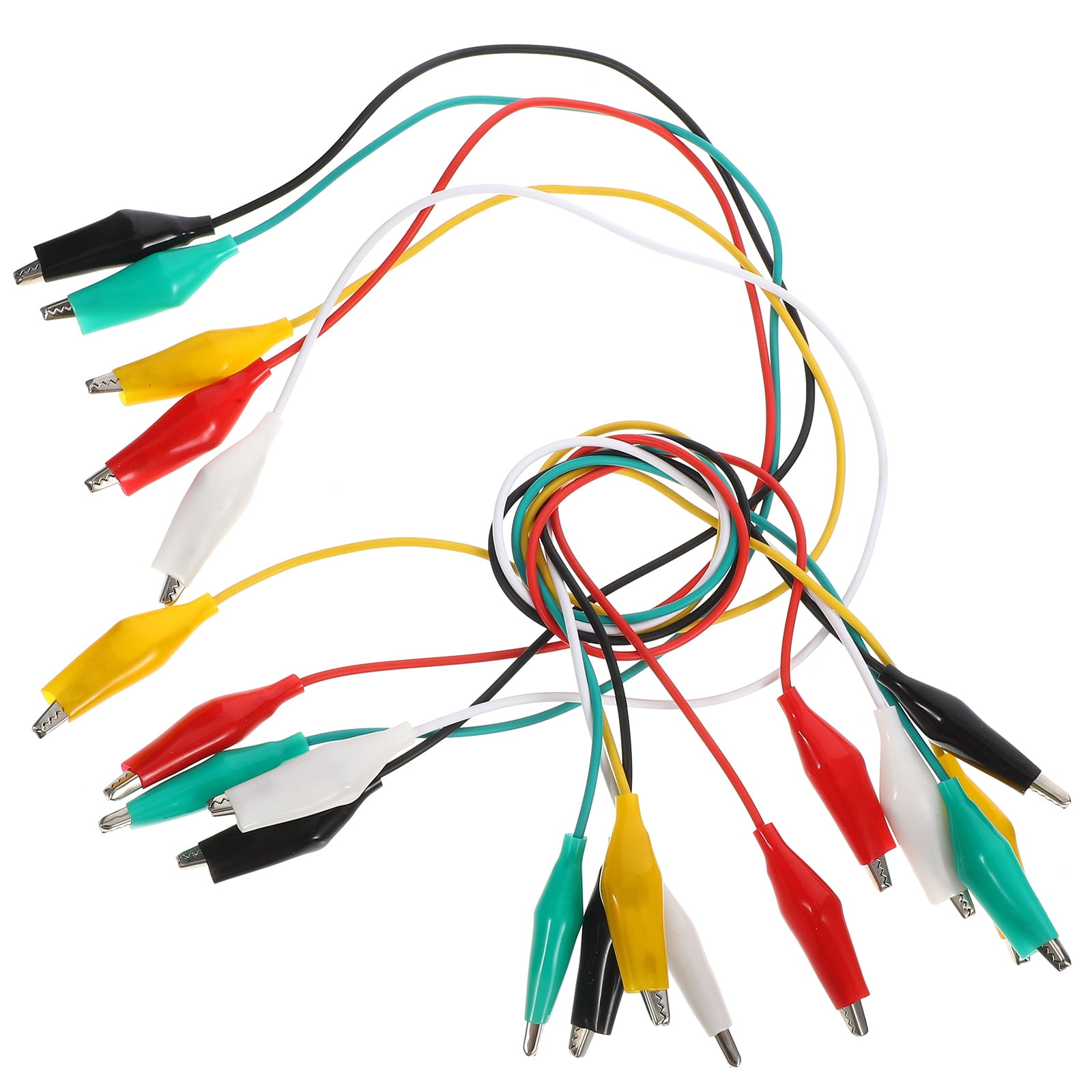 RUNROTOO Alligator Clip Wires 20Pcs Nickel Plated For Students And ...