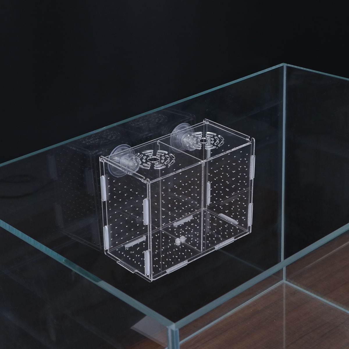 RUNROTOO Fish Breeding Isolation 1Pack Transparent Acrylic Rectangular ...