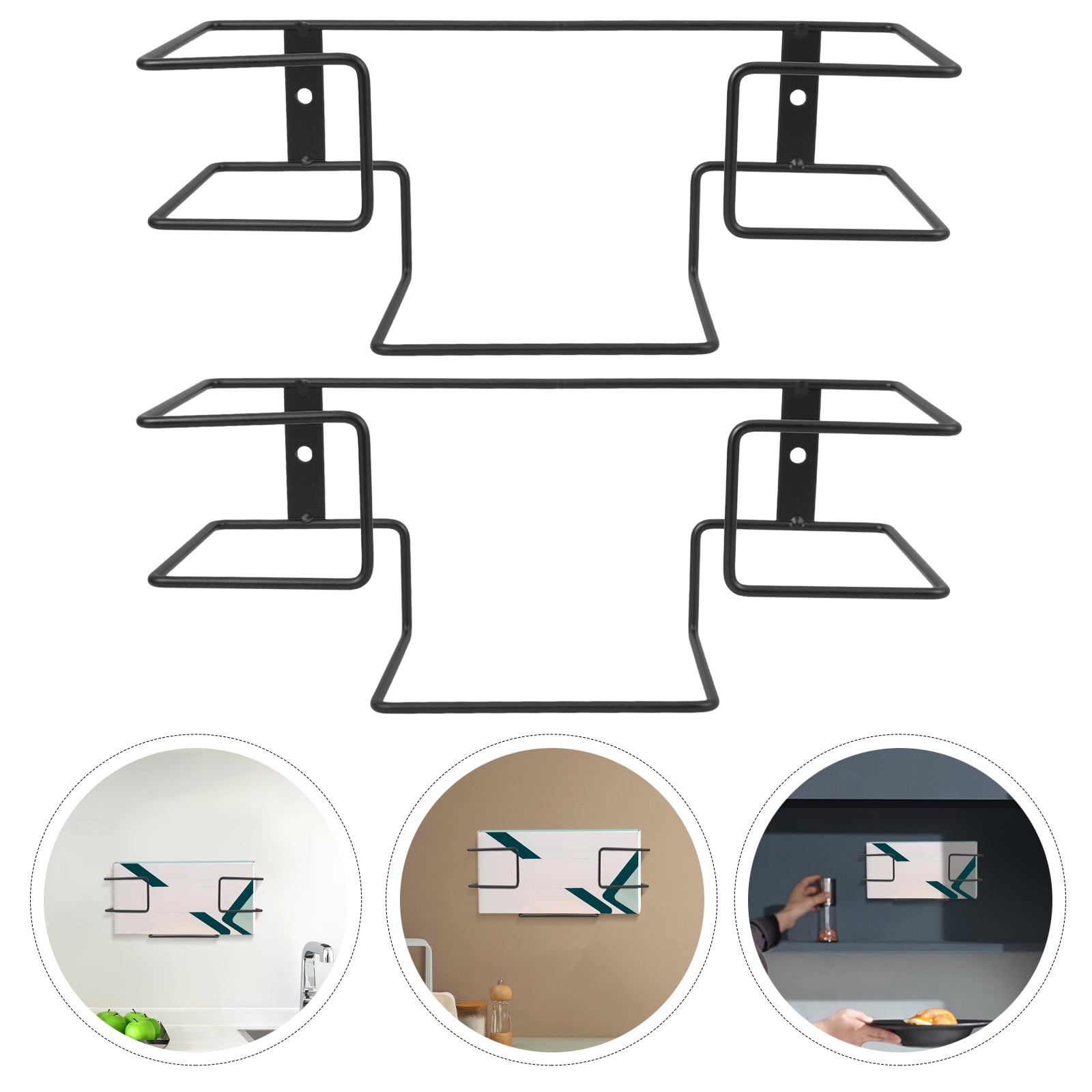 RUNROTOO Glove Storage Organizer 26.5X10.5X10.1In Iron Wall Mount 2Pcs ...