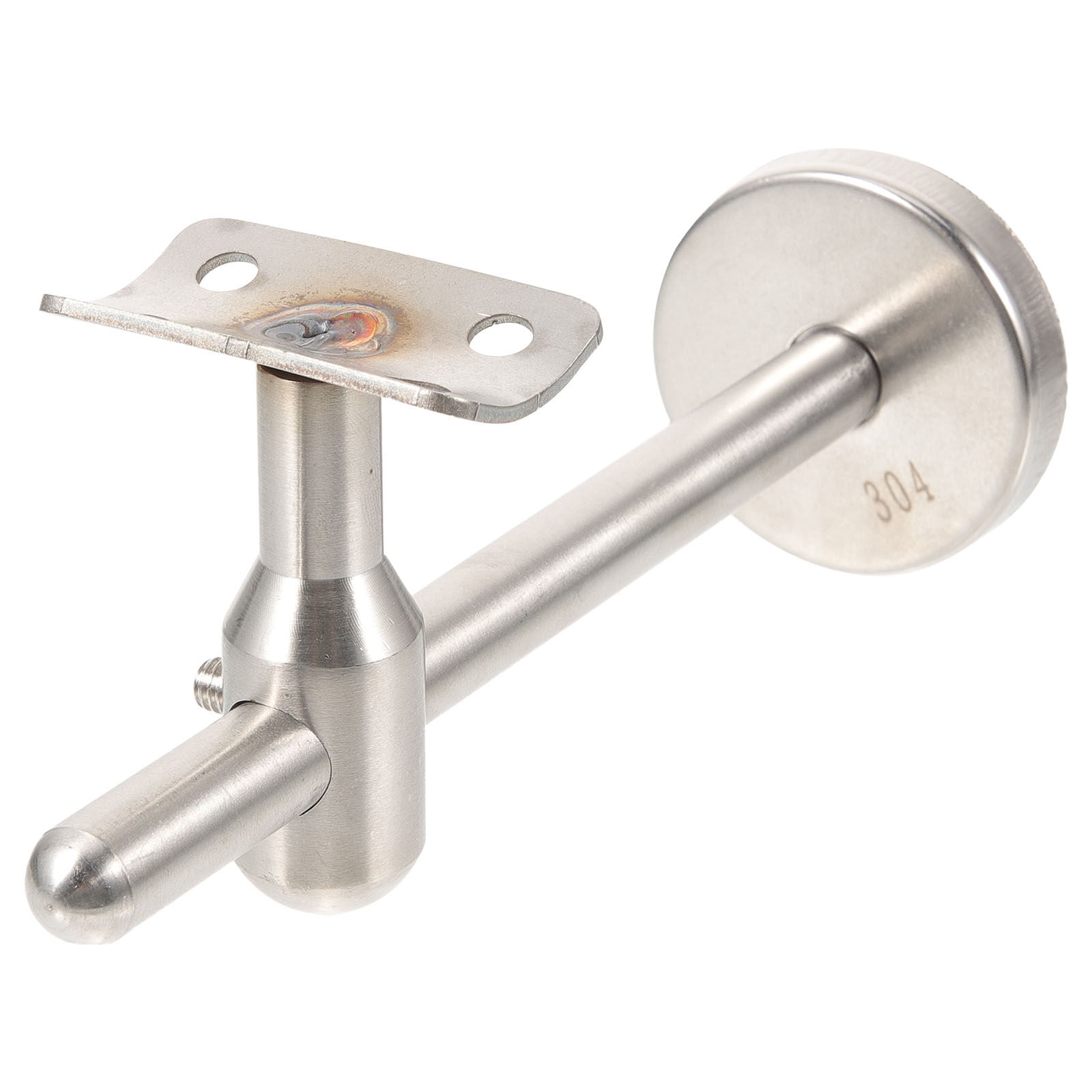 RUNROTOO Handrail Brackets for Indoor Stairs Stainless Steel Silver ...