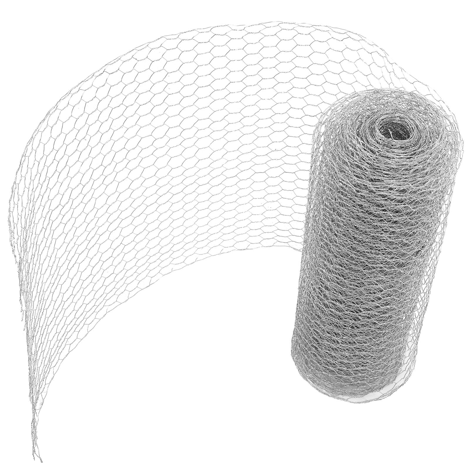 RUNROTOO Hexagonal Wire Mesh for Gardeners 1 Roll 393.00X15.72X0.04in ...