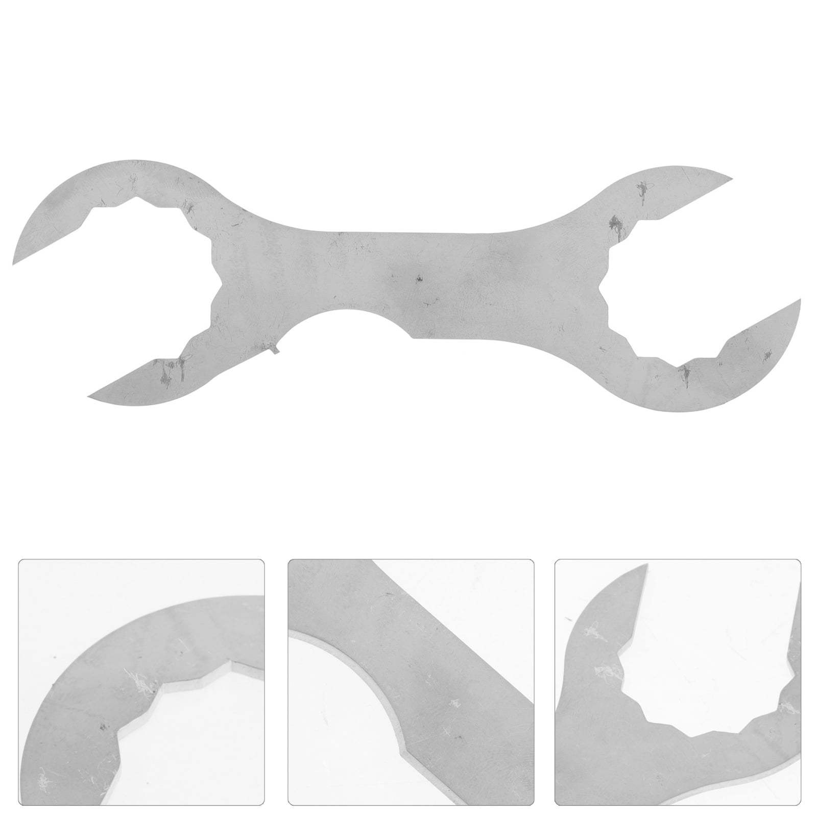RUNROTOO Metal Spanner Wrench for Beer Faucet 14.50X4.50X0.20Cm Silver ...