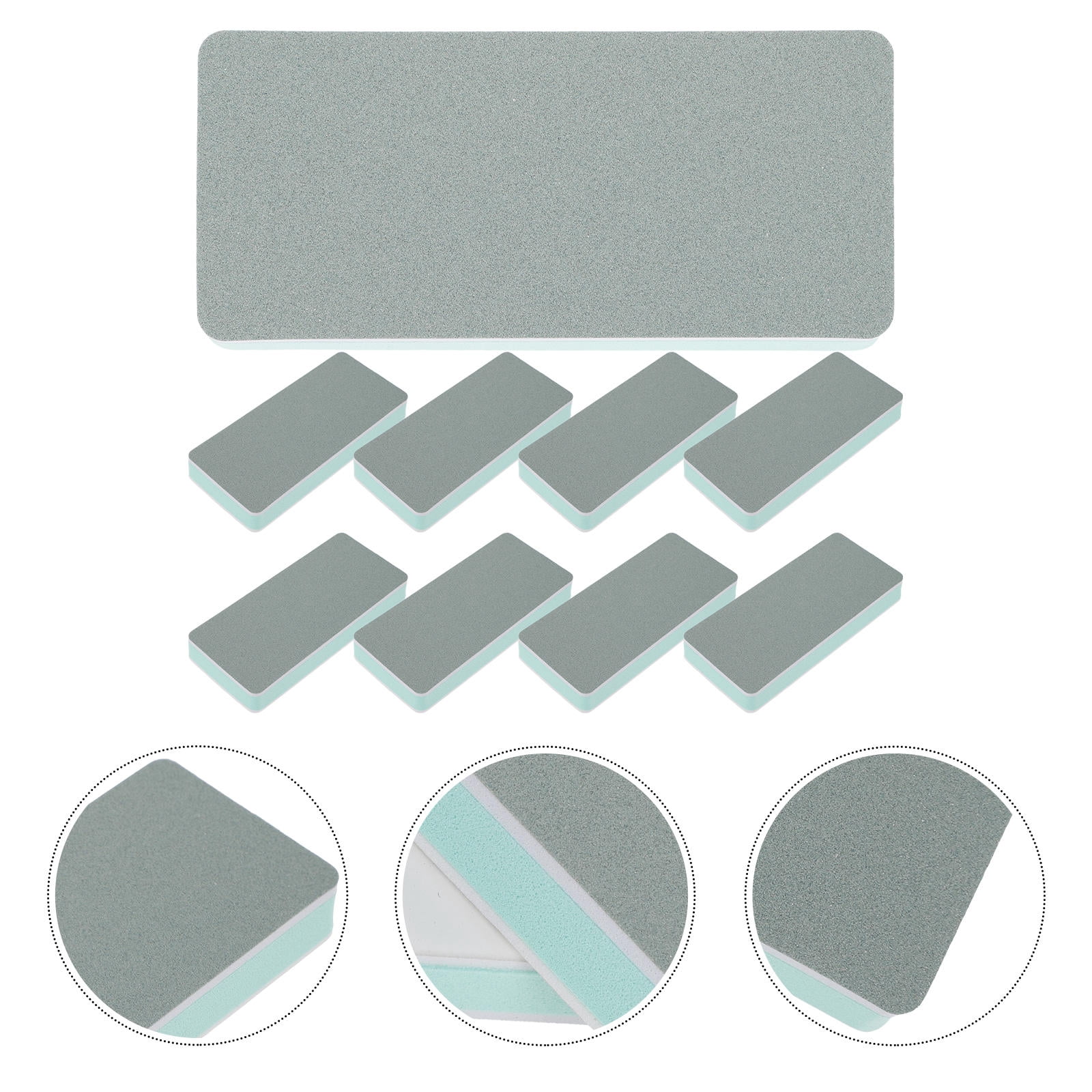 RUNROTOO Sanding Pads 10Pcs Sky-Blue Sponge Sanding Blocks for ...