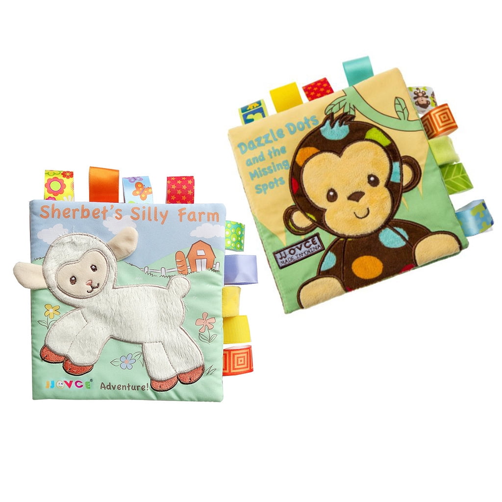 RUNZETA Soft Toys Baby Cloth Books for Touch & Feel Books Monkey ...