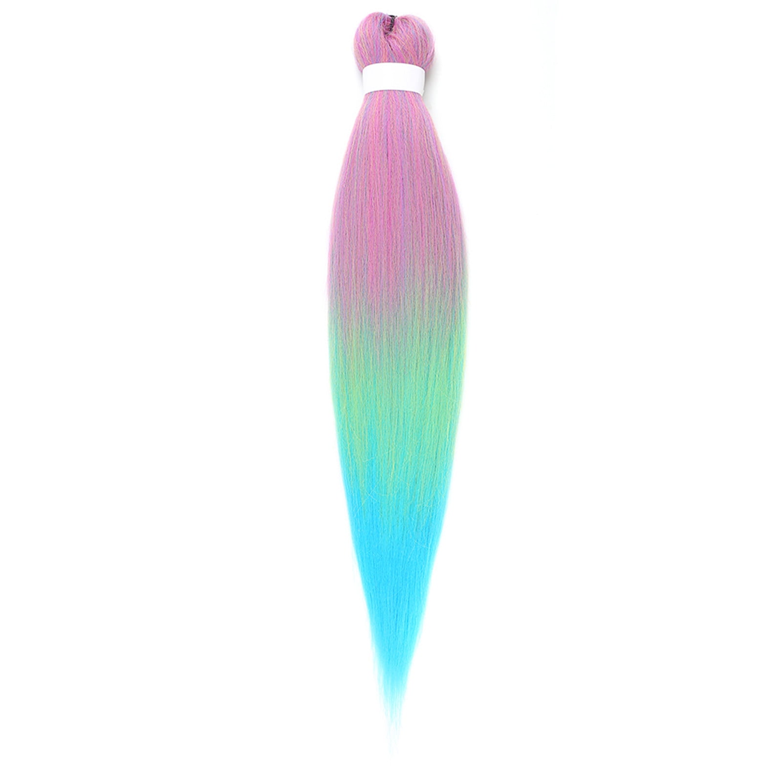 RUNha Colored Ponytail Hair Extensions 26in Colorful Braiding Extension ...