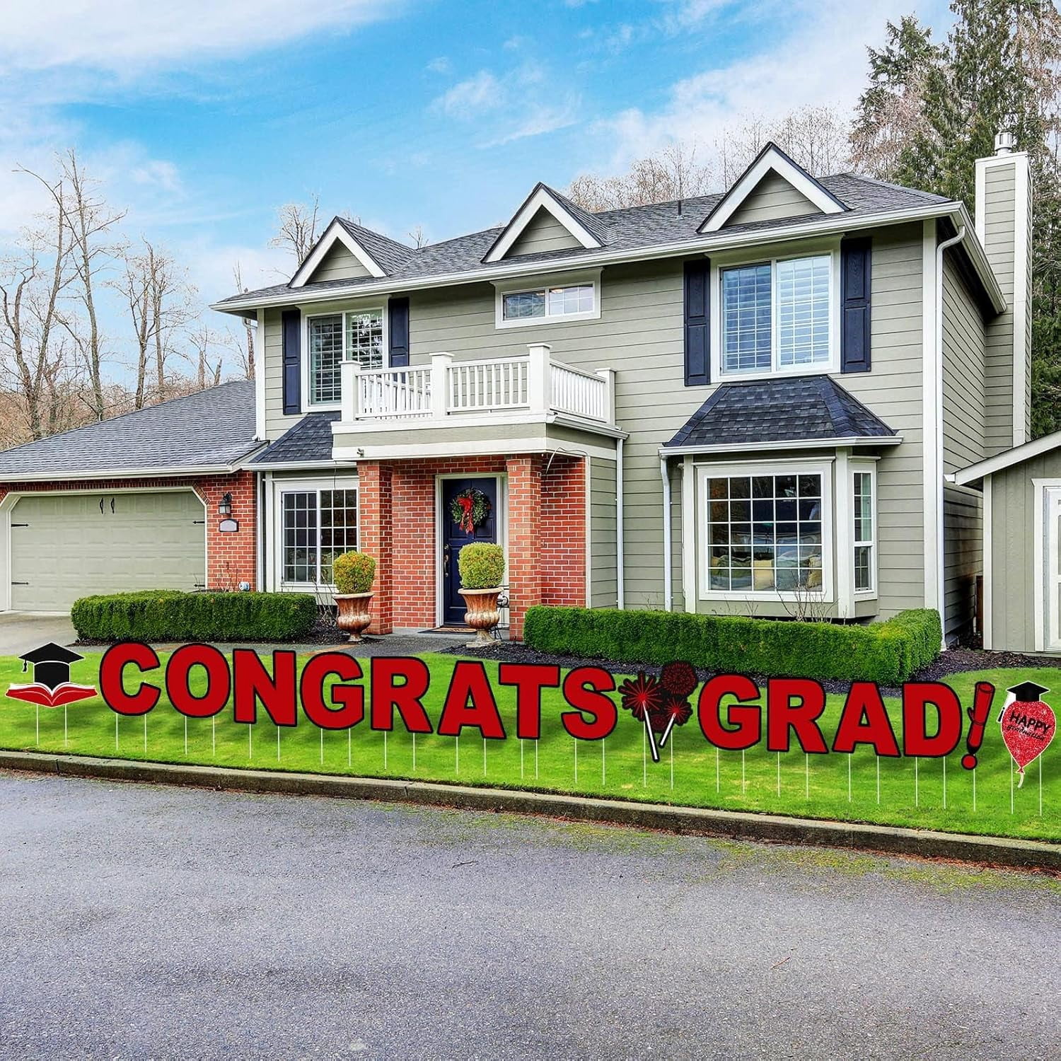 RUODON Graduation Yard Sign Decorations 2025 Congrats Grad Yard Signs ...