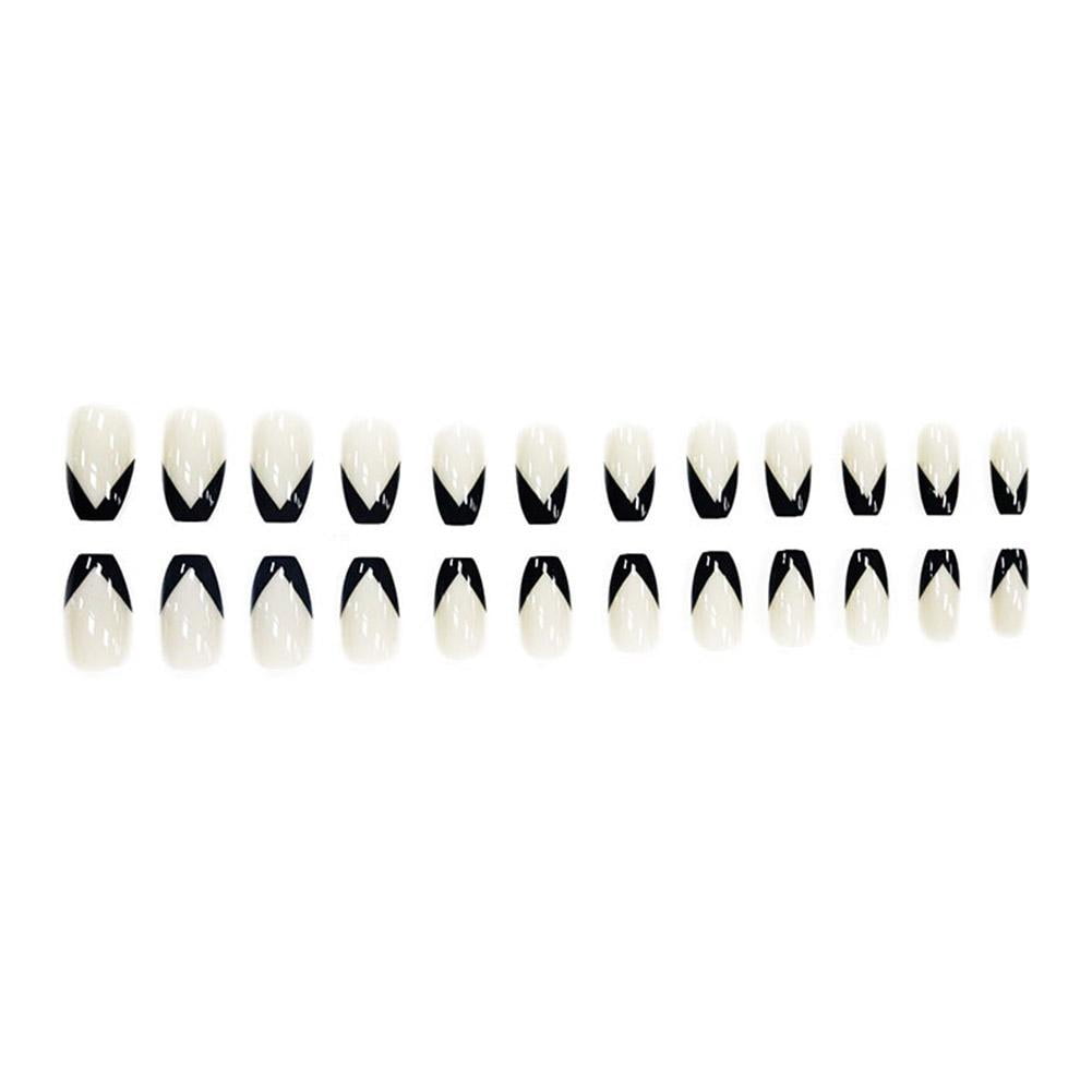 RUOYING 24pcs/set Fake Nail Acrylic Nails Japanese Designs Fake Nails ...