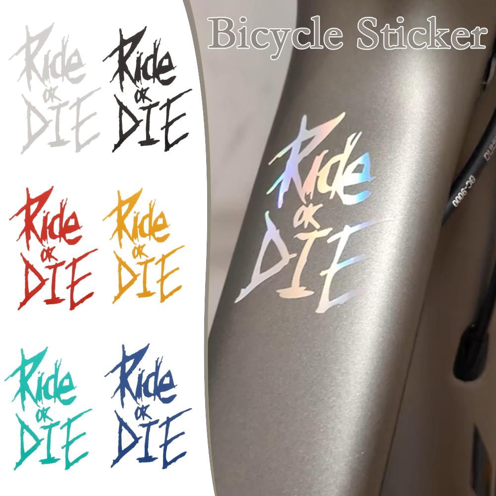 RUOYING Bike Frame Sticker Ride Or Die Tube Sticker Bicycle Decorative ...