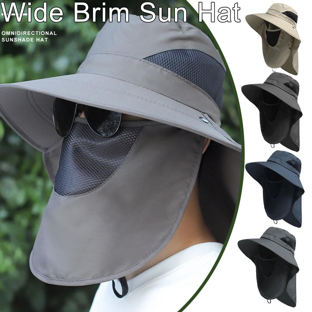 RUOYING Wide Brim Sun Hat UV Protection Bucket Cap For Hiking Safari ...