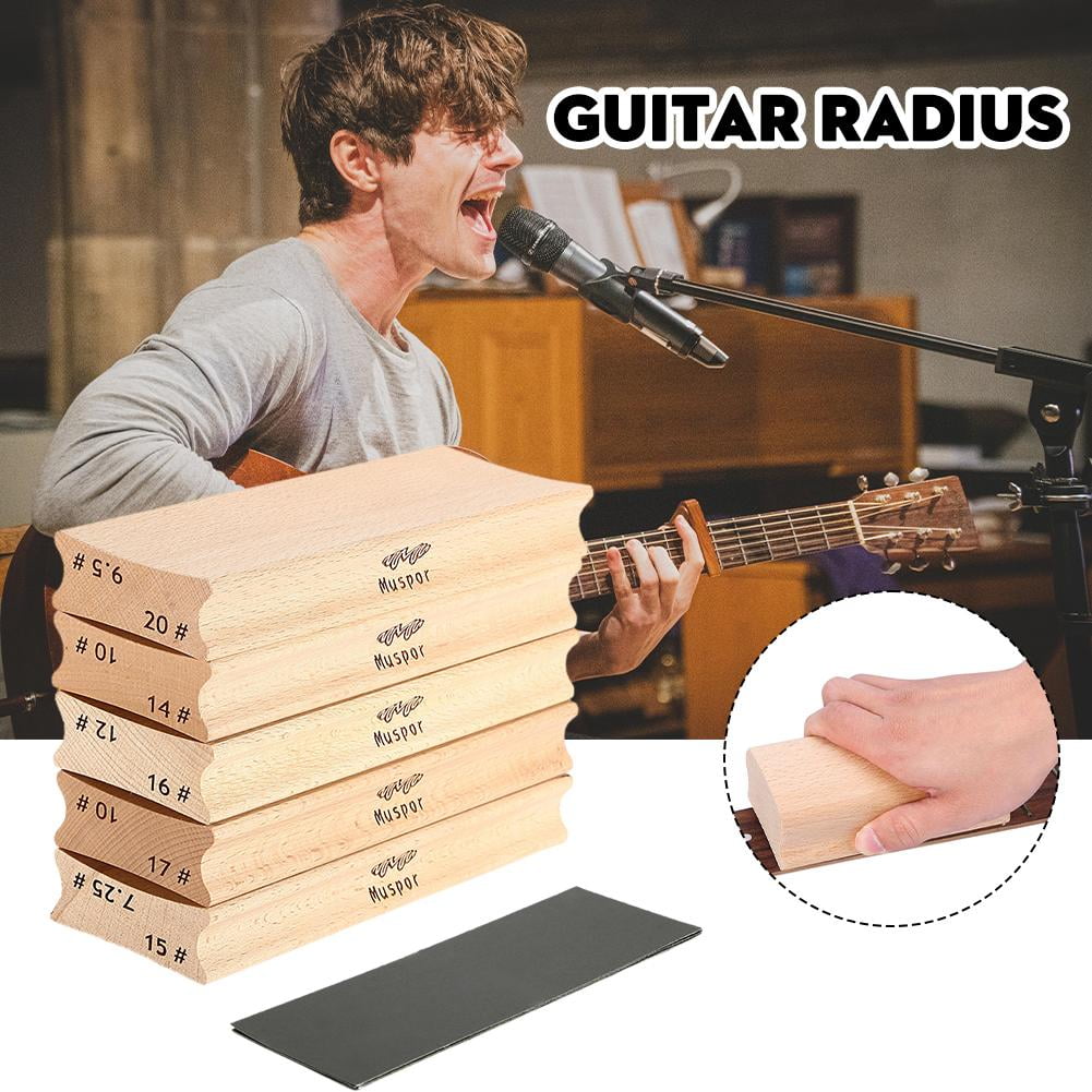 RUOYING Wooden Guitar Radius Sanding Block Fret Leveling Fingerboard ...