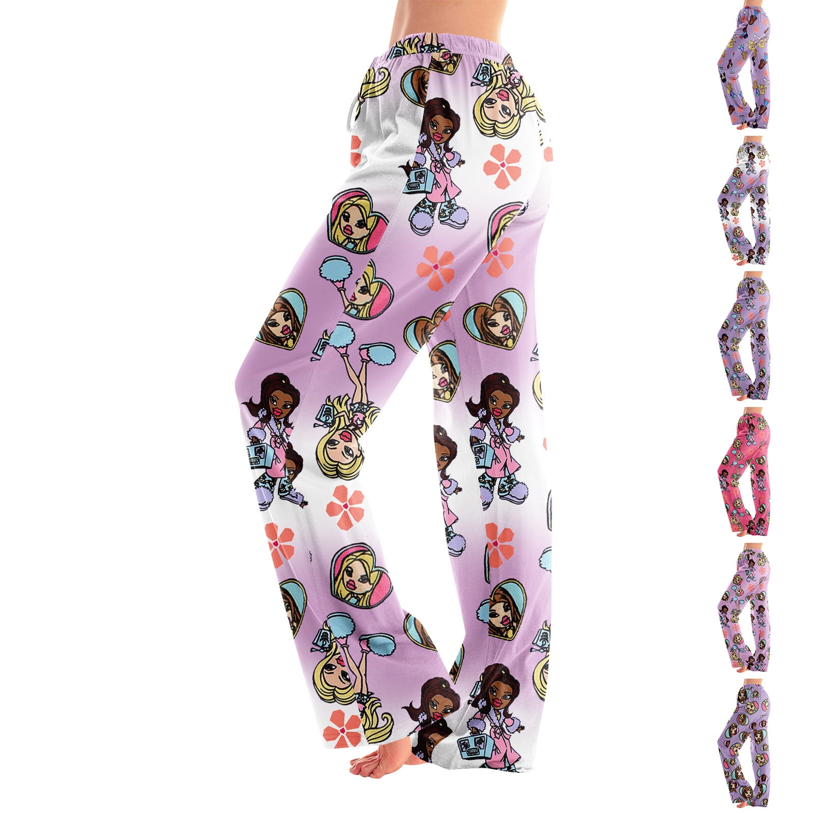 RUPKUL Bratz Pajama Pants Soft Long Anime Sleepwear Pajama Pants Women ...