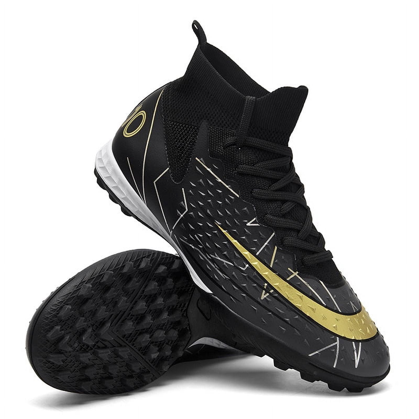 RUR Men's Soccer Cleats Football Shoes Comfortable Indoor and Outdoor ...